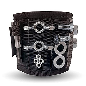Mob Armor Mag Band Magnetic Wrist Tool Holder - Magnetic Wristband for Holding Screws, Nails, Fasteners, and More, Magnetic Wristband for Mechanic, Handyman, Electrician, Tech Geek, 13" x 3.25"