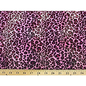 Pink Cheetah Leopard Velboa Faux Fur Prints