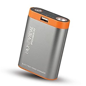 BoneView Electric Hand Warmer Emergency Power Bank with Flashlight - Portable Rechargeable 9900-mAh Battery Pack, Fast Heating Over 8 Hr, Hunting, Fishing, Survival, Camping Gadgets for Men & Women
