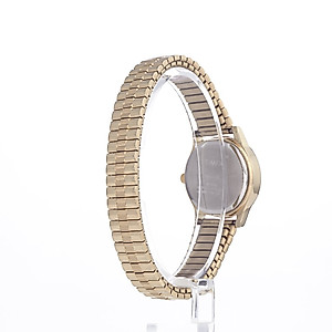 Timex Women's T2M827 Essex Avenue Gold-Tone Stainless Steel Expansion Band Watch