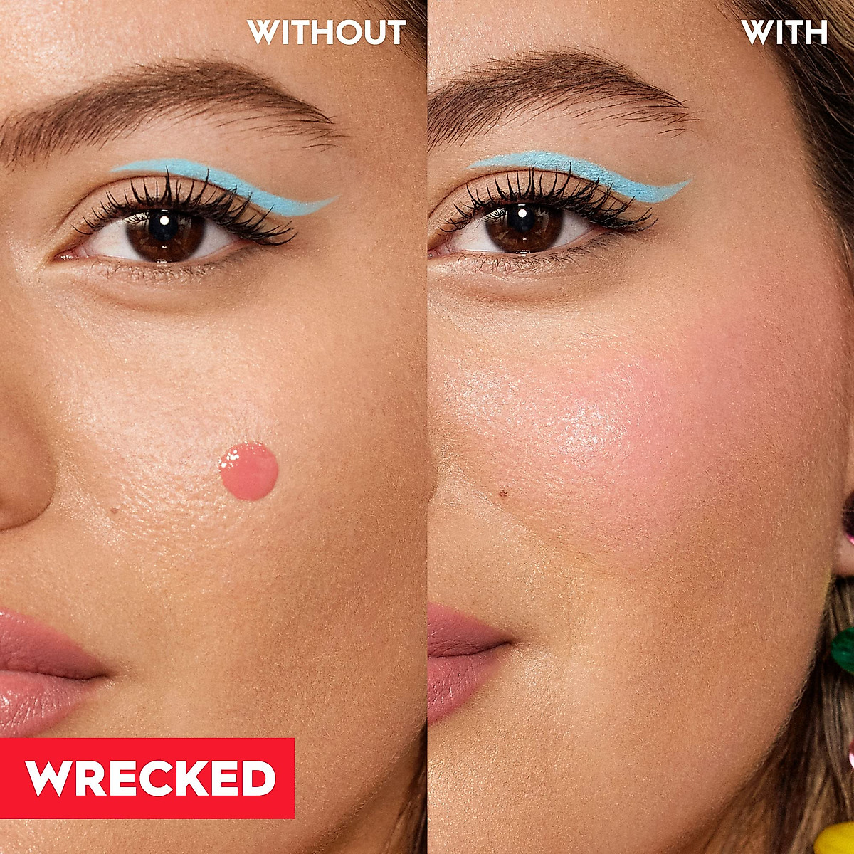 Urban Decay Hydromaniac Dewy Liquid Blush – Long-Lasting & Buildable Plumping Cheek Tint with 24HR Hydration – Kombucha Filtrate and Marula Oil - All Skin Types – Vegan – Wrecked - 0.5 Oz