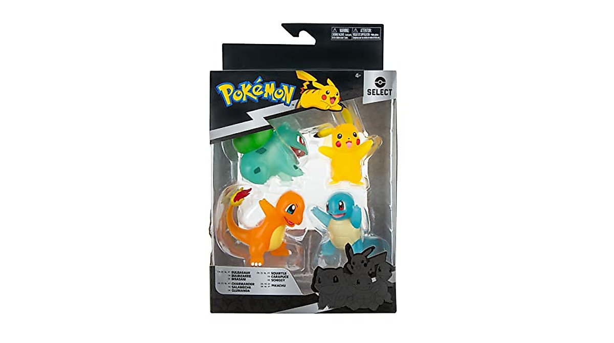 Pokemon Battle Figure 4 Pack - Translucent Fun Awaits!