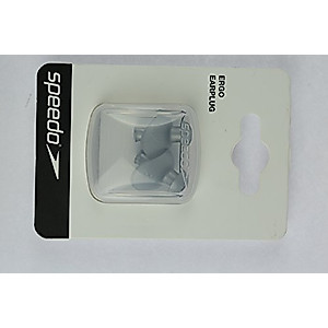 Speedo Unisex Adult Ergo Swimming Earplug Swimming Earplug, Grey, One Size