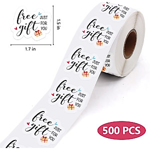 WHING Just for You Stickers Labels Small Business Online Shop Owners Order Packages Thank You Handmade Stickers, Irregular Shape Present Label for Business Gift Bags and Retailers, 500pcs