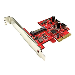 Ableconn PEX-UB152 USB 3.2 Gen 2 (10 Gbps) 2-Port Type-C Internal 20Pin Key-A Header PCI Express (PCIe) x4 Host Adapter Card (ASMedia ASM2142 Chipset)