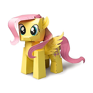 Cubles My Little Pony Series 1 3-Pack Twilight Sparkle, Applejack, Fluttershy - 3D Paperboard Constructable Set - Build-Your-Own, Ages 6 and Up – Over 5 Inches Tall - 100% Recyclable