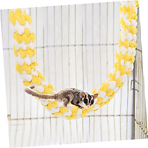 iplusmile Sugar Glider Climbing Rope Bearded Dragon Tank Accessories Bearded Dragon Accessories Turtle Tank Accessories Hamster Cage Climbing Rope for Hamster Cotton Rope Pet Cage Small Pet