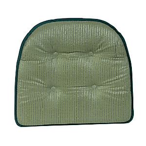 Klear Vu Twill Gripper Non-Slip Chairpad, Set of 4, 4 Count (Pack of 1), Hunter Green