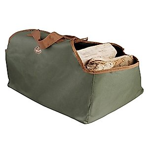 Esschert Design Canvas Log Carrier, Green