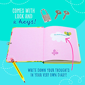 Peaceable Kingdom Press/Butterflies Glow in the Dark Lock & Key Diary