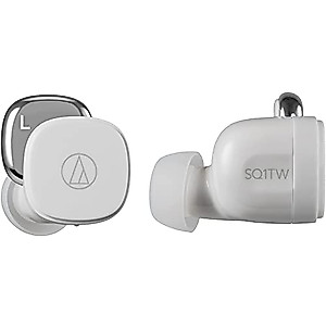 Audio-Technica ATH-SQ1TWWH Wireless in-Ear Headphones, White