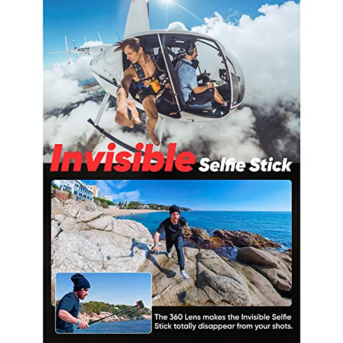 Insta360 ONE RS Twin Edition – Waterproof 4K 60fps Action Camera & 5.7K 360 Camera with Interchangeable Lenses, Stabilization, 48MP Photo, Active HDR, AI Editing