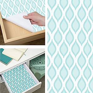 24 Sheets Non Slip Drawer Liners Cotton Scent Paper Shelf Cover Decor 18'' X 24'', Blue, Variable