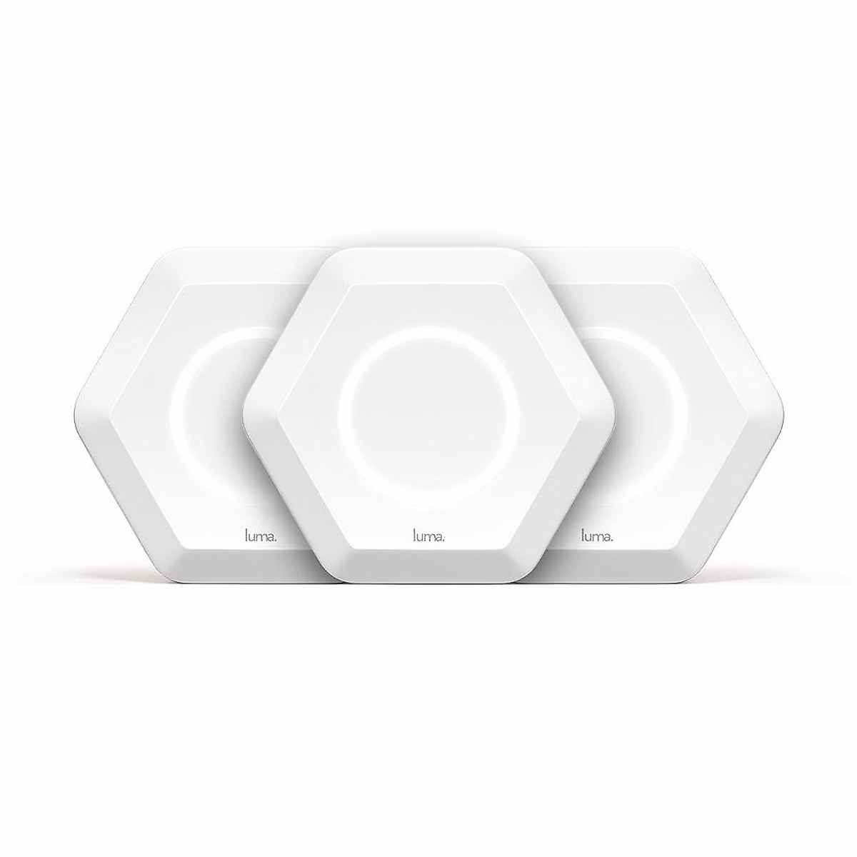 Luma Whole Home WiFi (3 Pack - White) - Replaces WiFi Extenders and Routers, Free Virus Blocking, Free Parental Controls, Gigabit Speed