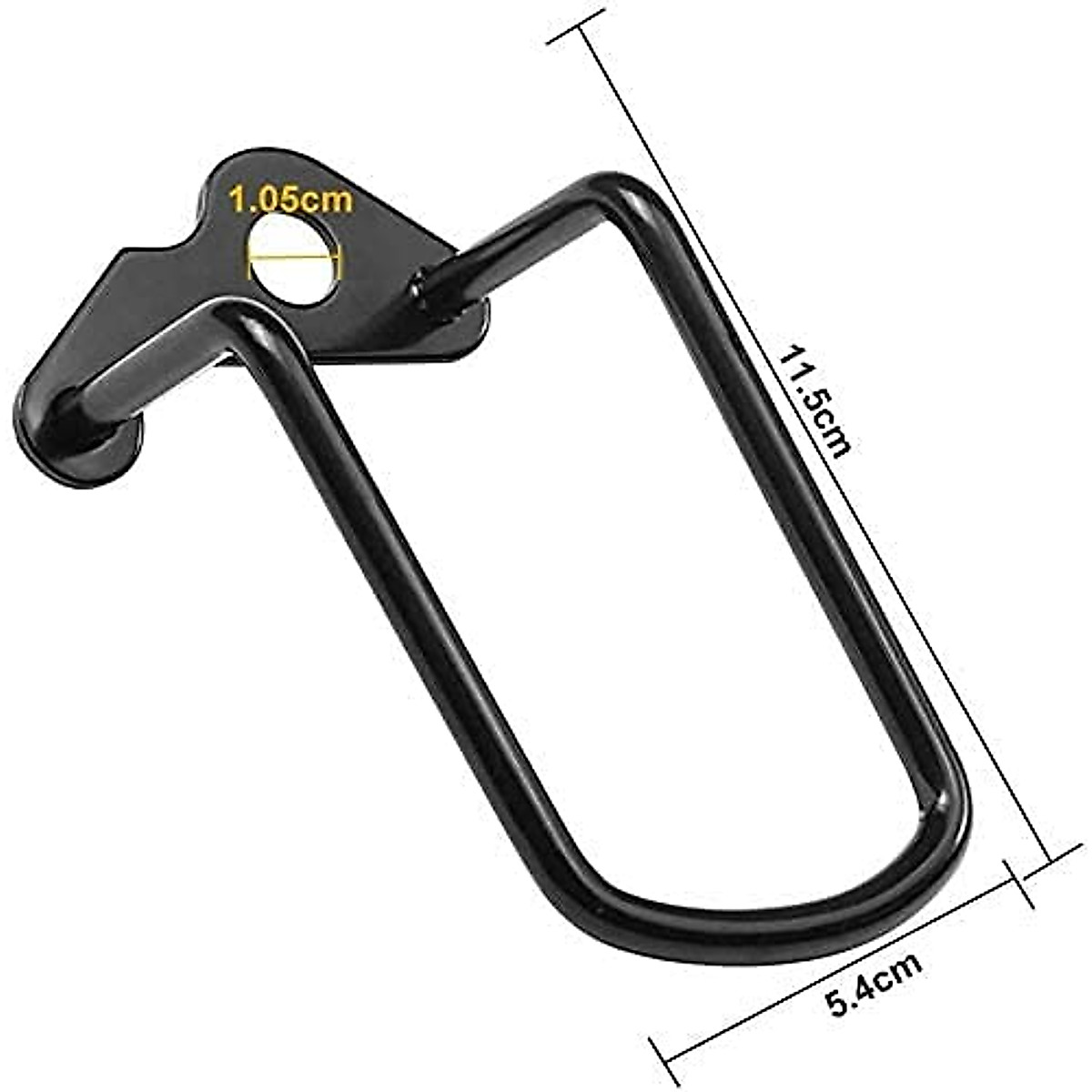 Set of 2 Rear Derailleur Protectors Bicycle Rear Derailleur Protection Bar Iron Protective Films for Bicycle Mountain Bikes Road Bikes Folding Bikes Black