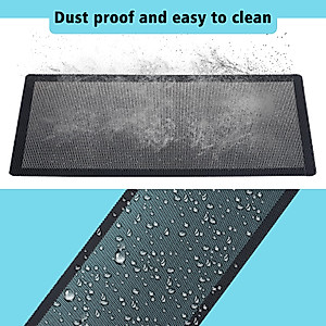 360mm x 120mm PC Case Dust Mesh Filter [2 Pack], Magnetic Frame Computer Fan Dust Mesh PC Cooler Filter Dustproof PVC Cover Grills - Black