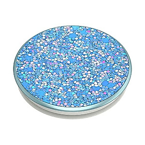 PopSockets PopGrip - Expanding Stand and Grip with a Swappable Top for Smartphones and Tablets - Sparkle Tidal Blue
