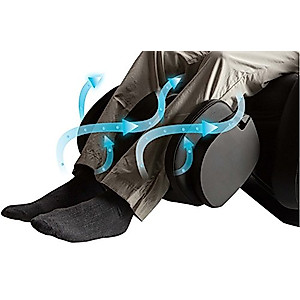 Human Touch WholeBody 5.1 Full Body Massage Chair Recliner Living Room Chair w/ Retractable Ottoman- Personal Professional-Grade Stress + Muscle Pain Relief for Foot Leg Back Neck Massager - Black