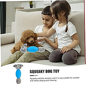 NOLITOY 2pcs Pet Toy Dog Grinding Toys Dog Molar Plaything Animal Dog Chew Toy Dog Dental Toys Dog Sound Toys Teething Toys for Puppies Outside Toys Soft Toy Plush Cartoon Dog Pet Supplies