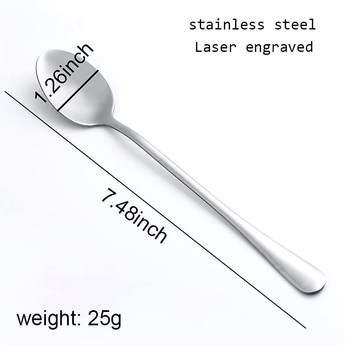 Tea Lover Gifts for Women Girls Tea Spoons for Tea Drinker Gifts for Women Christmas Gifts for Mom Grandma Gifts Birthday Gifts for Girlfriend Wife Teaspoons Gifts for Her