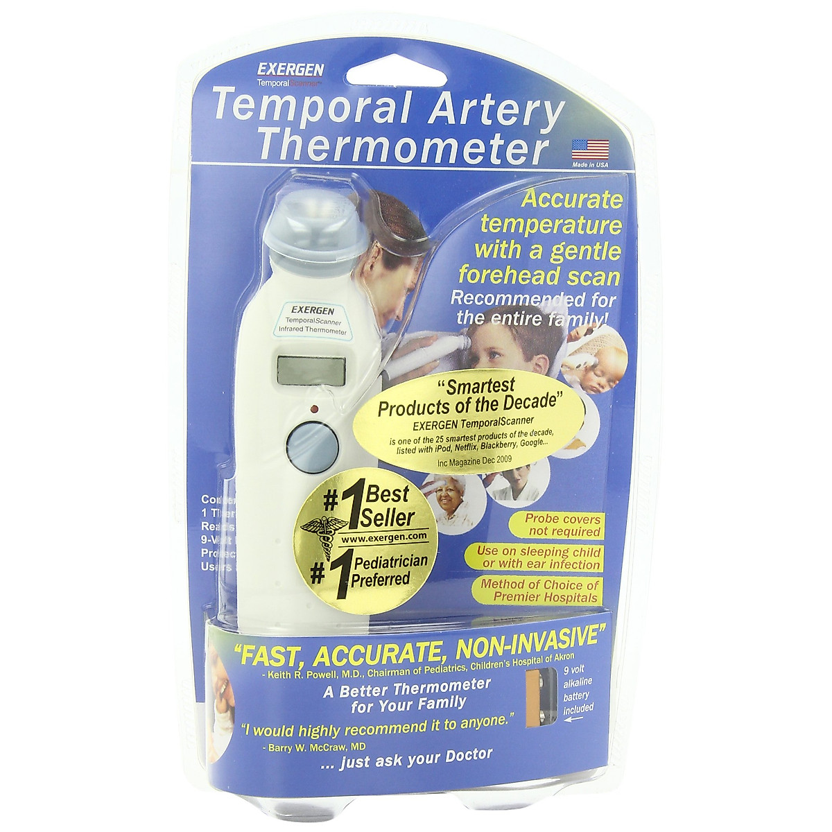 Exergen Thermometer, Temporal Scanner 1 thermometer