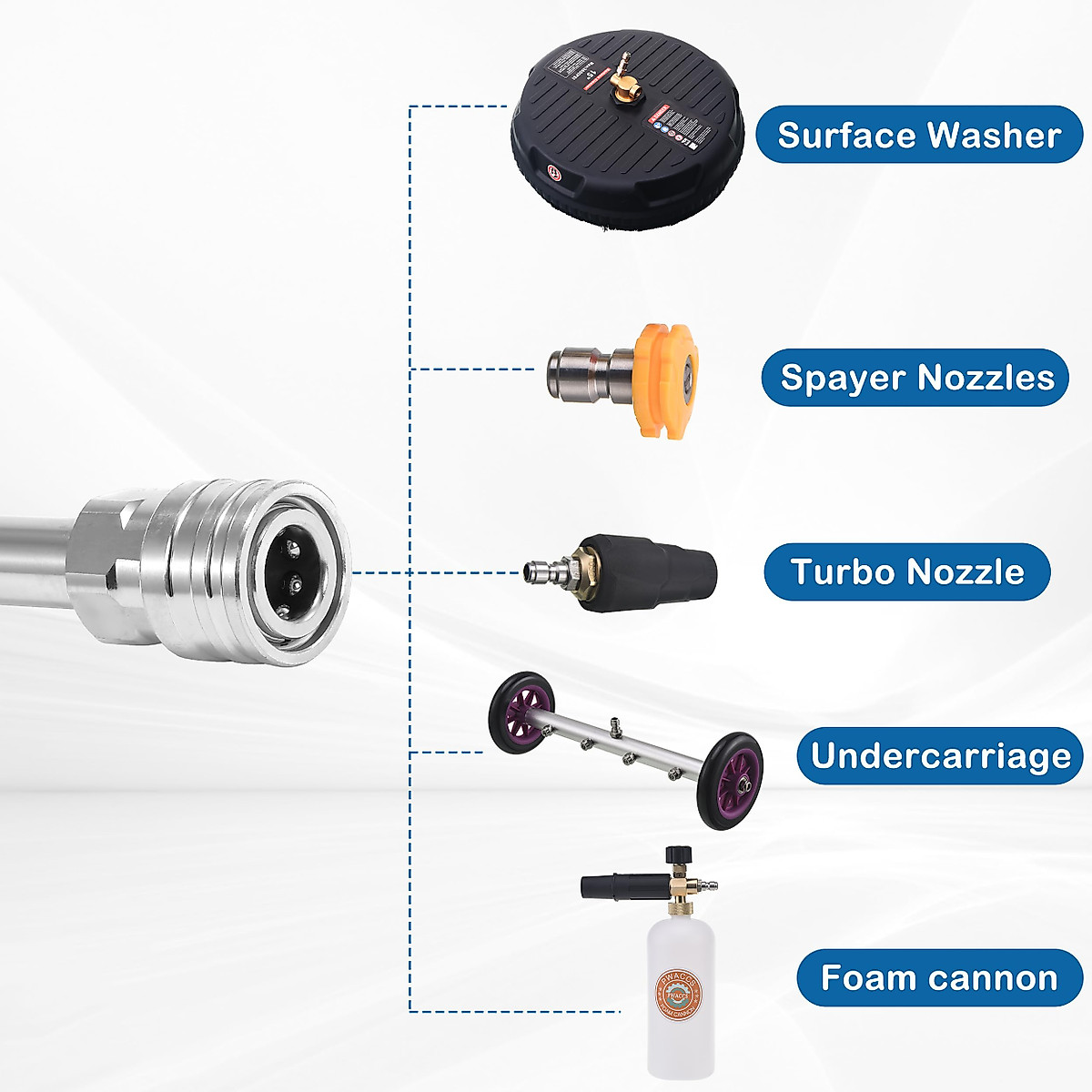 PWACCS Pressure Washer Extension Wand, Pressure Washer Wand Extension Kit