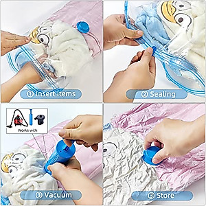 Vacuum Storage Bags, Space Saver Bags Compression Storage Bags for Comforters and Blankets, Vacuum Sealer Bags for Clothes Storage，Essential travel compression bag, vacuum packaging space saving bag