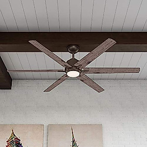 Home Decorators Collection YG493B-EB Kensgrove 64" LED Espresso Bronze Ceiling Fan with Remote Control