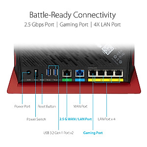 ASUS RT-AX86U AX5700 Dual Band + WiFi 6 Gaming Router ZAKU II Edition ( Renewed)