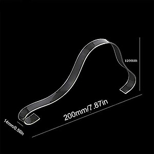 PZRT 4PCS Acrylic Clear Shoe Display Rack Shoe Support, Sandal Shoes Display Stand Inserts Holders