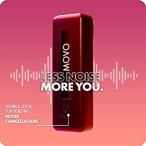 Movo Wireless Mini Camera Microphone for Video Recording- 2.4Ghz Wireless Transmitter with Clip on Lavalier Microphone for DSLR, Mirrorless Camera- Compact Lapel Mic (164FT Range, 10-Hr Battery Life)