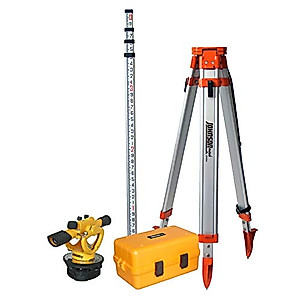 Johnson Level & Tool 40-6912 22X Builder's Transit Level System, Orange, 1 Kit
