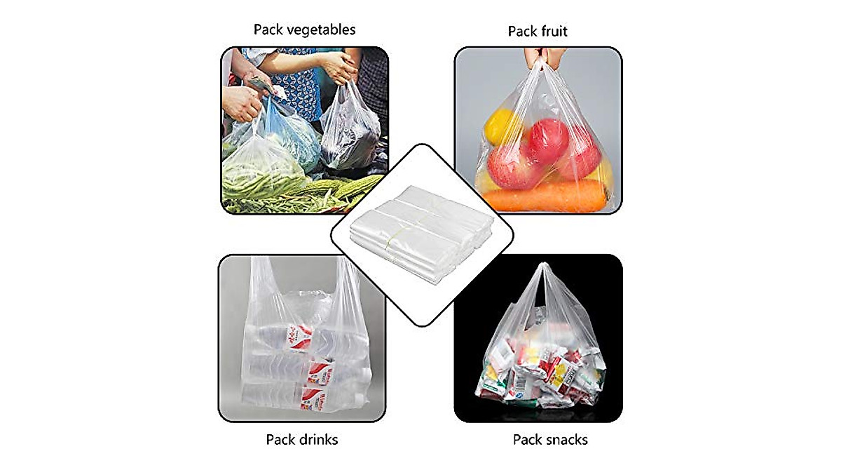 Begale 480 Count Reusable Plastic T-Shirt Bags
