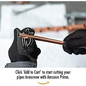 Pipe Cutter [1/8" - 1 1/8"] Tube Cutter Tool for Copper Pipe, Stainless Steel Tubing, Metal, Plastic, Brass - Copper Pipe Cutter - Compact & Tight Space Rigid Tubing Cutter Set for Plumbing