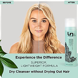 unwash Dry Cleanser - Dry Shampoo for All Hair Types, Refresh Hair & Absorb Excess Oil, Lightweight & Residue-Free, Color-Safe, 3.3 oz