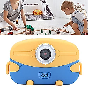 Kids Camera, 2 to 3 Hours Battery Life USB Charging Anti Fall Mini Portable Kids Digital Camera for Boys Girls Birthday (Blue) Cameras