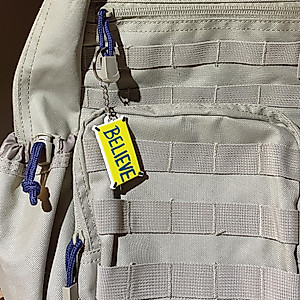 Believe Funny Keychain - Fun Gifts for Soccer Team | Coach Lasso Merchandise Believe Sign, AFC Richmond | Bulk Team Gifts, Motivational Poster, Fun Keyring for Backpacks, Car Keys, Fanny Packs