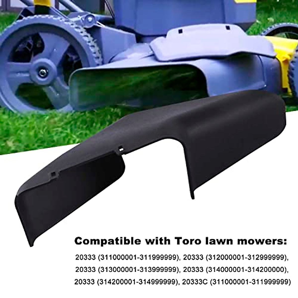 DECKMAN Lawn Mower Parts 115-8447 Side Discharge Chute, Compatible with Toro 22" Recycler Lawn Mower for 20377, 20378, 20330, 20331, 20333, 20330C - Fits Many 22" Recycler Lawn Mower 2009-2015 (1)