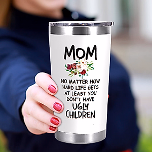 UNNESALT Mothers Day Gifts for Mom from Daughter, Son, Kids - Mothers Day Gifts for Mom, Grandma, Wife - Birthday Gifts for Mom, Mother, Wife, Bonus Mom, Mother In Law, New Mama - 20 Oz Tumbler