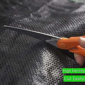 EXTRAEASY 4ft x 100ft Weed Barrier Landscape Fabric Heavy Duty,Premium 3.2oz Ground Cover Weed Block Gardening Mat,Easy Setup & Superior Weed Control (4ftx100ft)