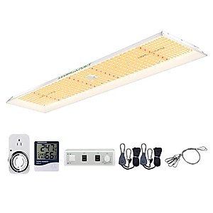 MARS HYDRO 2024 New TSL2000 300 Watt Led Grow Lights for Indoor Plants, Sunlike Full Spectrum Dimmable Daisy Chain Growing Lamps for Hydroponics Seedling Veg Bloom in 4x2/5x3 Grow Tent Greenhouses
