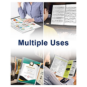 Portfolio Folder for Artwork Art Portfolio Binder 2 Packs 9"x12" Demo Book Black Portfolio Folder with Protective Film Binder with Plastic Sleeve 30 Pockets 60 Page Capacity