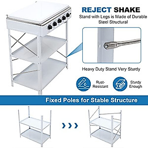 forimo Gas Stove Portable Propane Stove 5 Burner with Support Leg Stand and Wind Blocking Cover Adapter Auto Ignition Camping Stove LPG for RV, Apartment, Outdoor Cooking