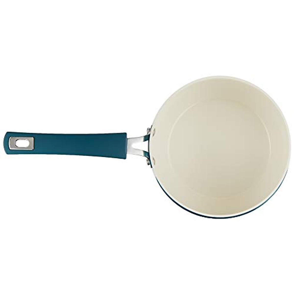 Oster Corbett Forged Aluminum Sauce Pan W/Lid-Ceramic Non-Stick-Induction Base-Soft Touch Bakelite Handle, 3 Qt, Gradient Teal