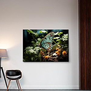 Abstract Painting Buy Canvas Wall Art, Butterfly Painting Art, Butterfly canvas, bedroom Butterfly wall art,Watercolor abstract Butterfly canvas painting