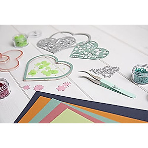 Sizzix Curved Fine Tip Tweezers for Intricate Projects, Scrapbooking, Cardmaking, One Size, Multi Color, Multicolour