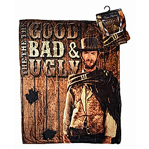 Midsouth Products Clint Eastwood Throw Blanket 50" X 60" - The Good The Bad and The Ugly
