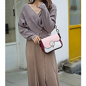 MKF Crossbody Bags for Women – PU Leather Pocketbook Handbag – Medium Side Messenger Purse, Shoulder Strap