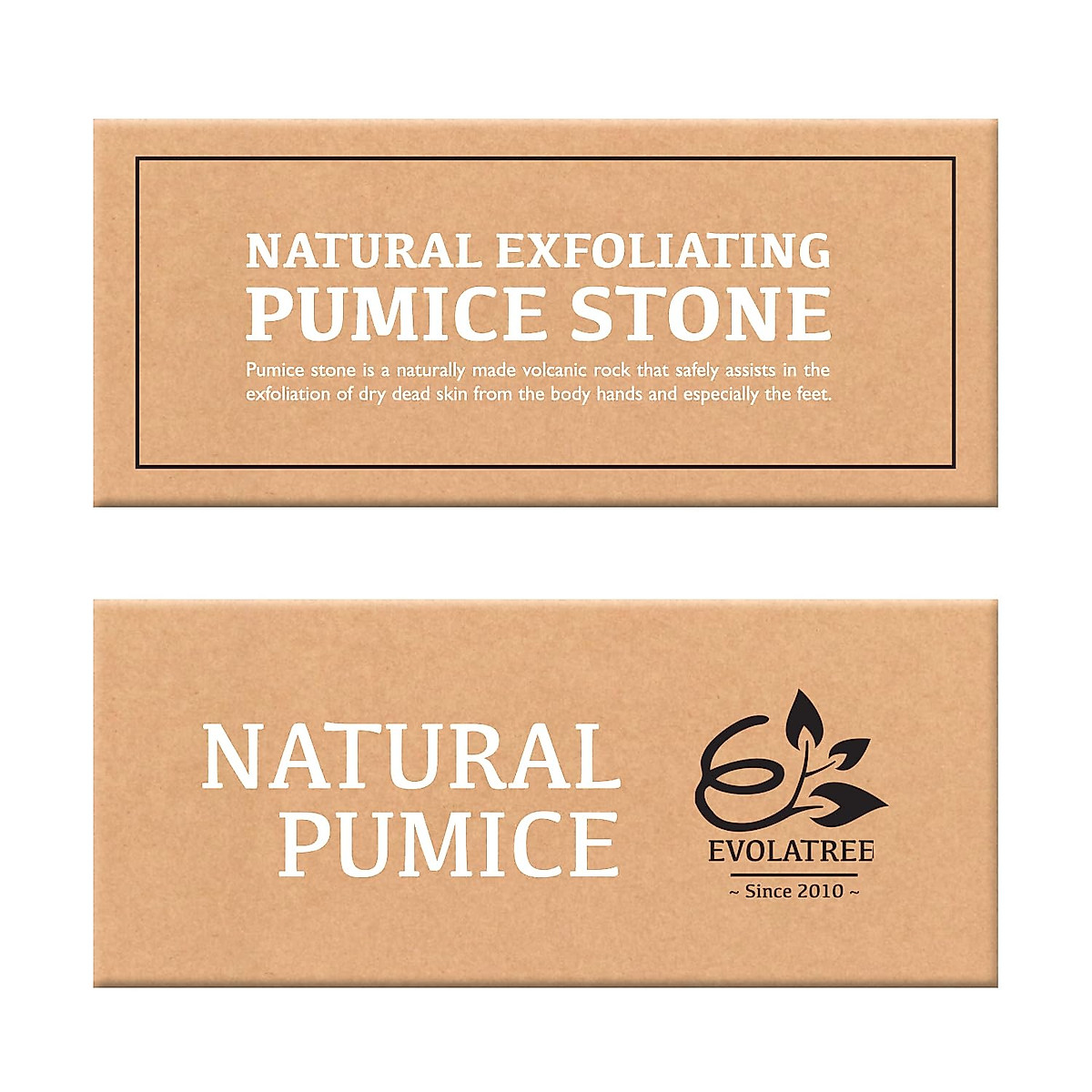 Evolatree Pumice Stone for Feet - Lava Foot Scrub, Cleaning & Exfoliating Hard Dead Skin, Corn & Callus Remover for Hands, Heels - Shower & Bath Wet Foot Scrubber, Scraper Pedicure Supplies Care Tool