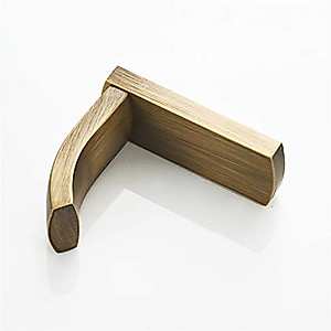 Flybath Coat Hooks Antique Brass Shower Towel Robe Hook for Hanging Bathroom Kitchen Hooks Wall Mounted, Brushed Bronze - 2 Pack